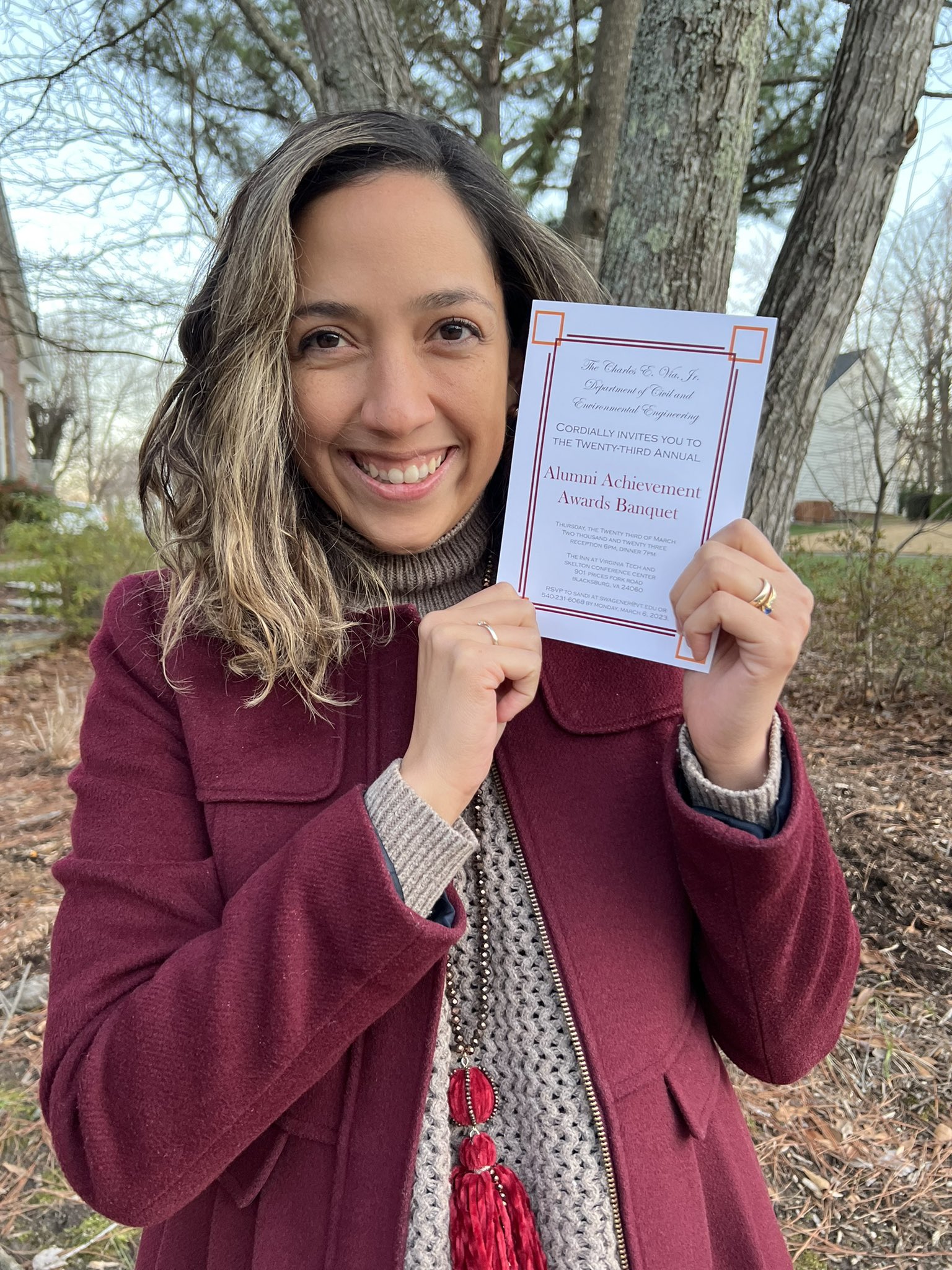 CCEE’s Ashly Cabas selected for Virginia Tech Young Alumni award | Department of Civil ...